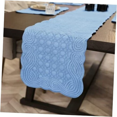 Quilted Table Runner Farmhouse Style, 13 x 72 inch Runner Rectangular ...