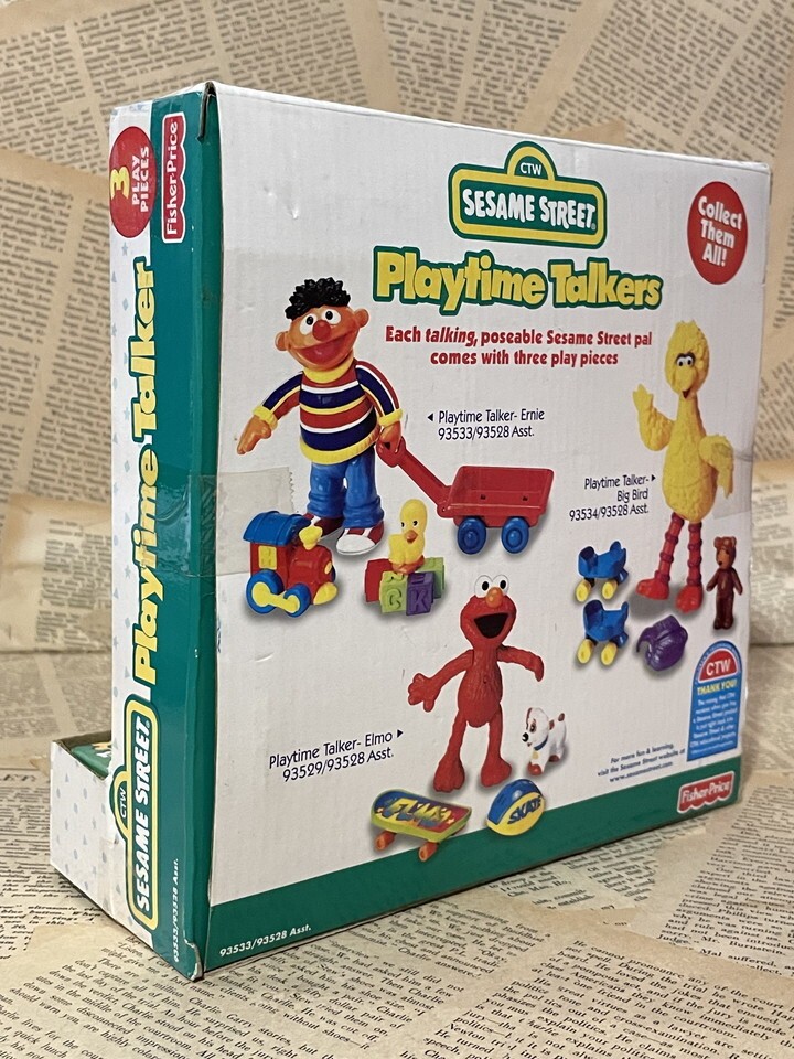 Sesame Street Figure Set Vintage USA Sesame Street Playtime Talker (90s ...