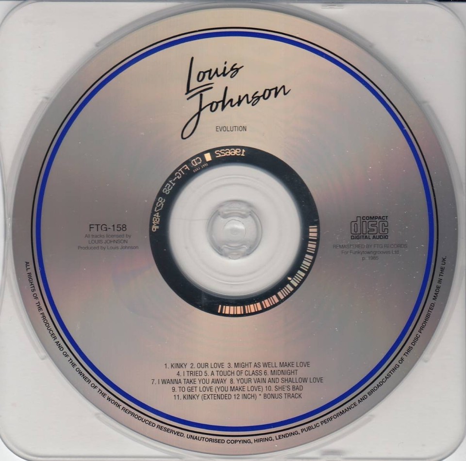 Import Louis Johnson Evolution + 1 Numero standard FTG-158 ... | eBay