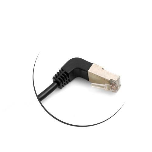 Ethernet Network Cable RJ45 to RJ45 Downward Angle 8P8C FTP STP UTP Cat ...