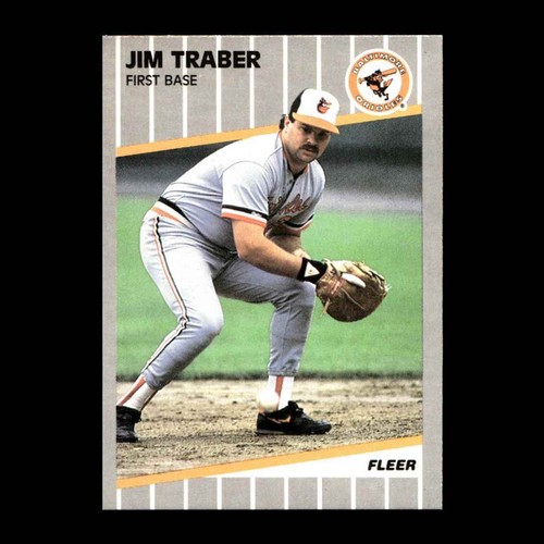 Jim Traber 1989 Fleer Baltimore Orioles #625 R322I 26 | eBay