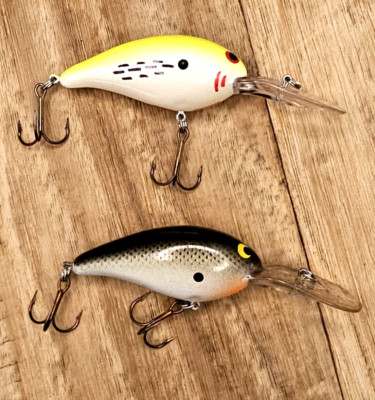 Rattler Crankbait Lure 2.75" - Lemon Drop/ Silver Black Dives 8-12ft ...