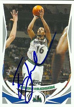 Troy Hudson autographed Basketball Card (Minnesota Timberwolves) 2004 ...
