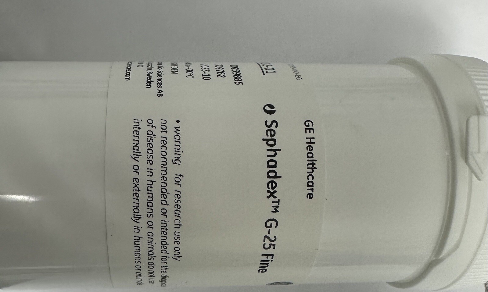 GE Healthcare Sephadex G-25 Superfine 100g New SEALED | eBay