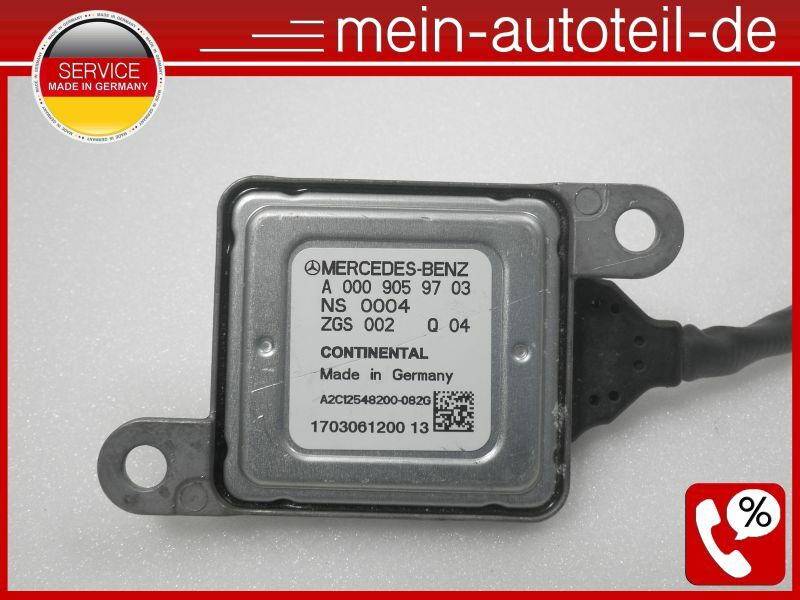 Mercedes ORIGINAL NOx Sensor Lambdasonde 0009059703 W213 X253 W166 W205 ...