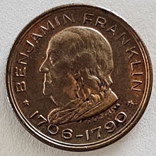 Benjamin Franklin Memorial Souvenir Copper Medal | eBay