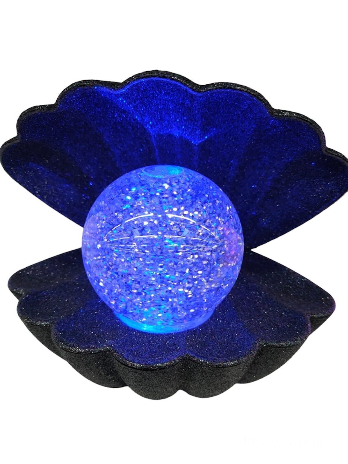 Colour Change Shell Clam Glitter Pearl Mermaid Lamp Light Relaxing 19 ...