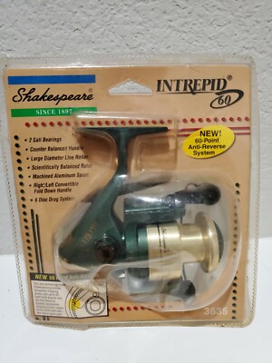 SHAKESPEARE INTREPID 60 3635 FISHING REEL WORKING New Anti Reverse | eBay
