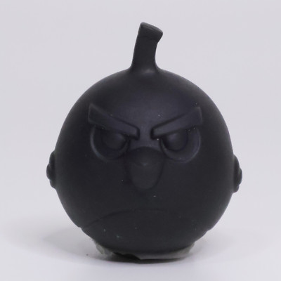 SAMPLE RARE Angry Birds Knock On Wood Bomb Black Figure | 2011 Mattel ...