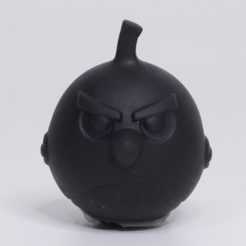 SAMPLE RARE Angry Birds Knock On Wood Bomb Black Figure | 2011 Mattel ...