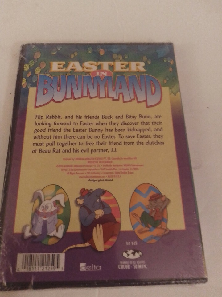 Easter in Bunnyland (DVD, 2001) Brand New Factory Sealed Region 0 All ...