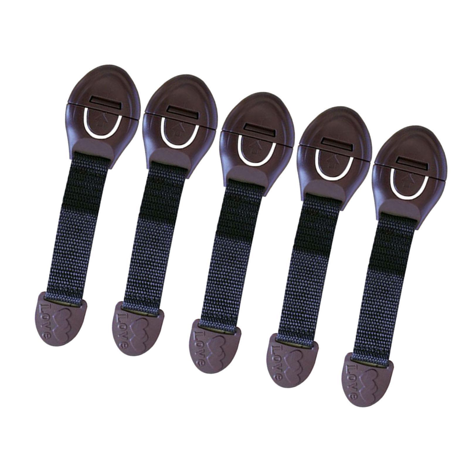5Pcs Child Proofing latches Childproof Straps for Cabinets Doors | eBay