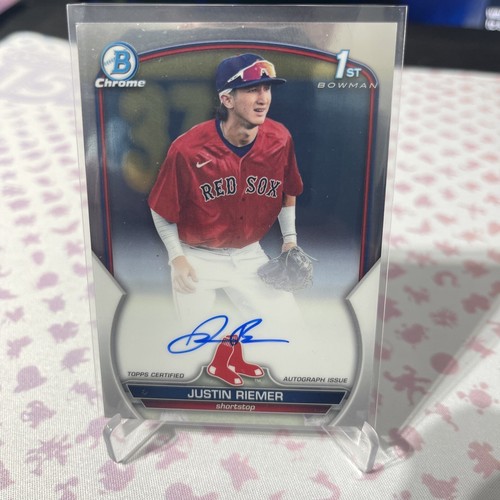 2023 Bowman Draft #CDA-JRI Justin Riemer 1st Prospect Chrome Base Auto ...