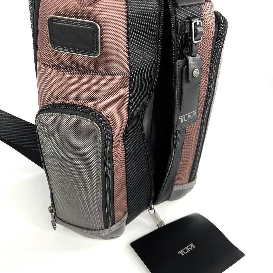 TUMI Higgins Sling Crossbody Day Bag Copper Gray and Black Ballistic ...