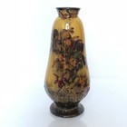 19C Antique English George Jones Madras Ware Mustard Yellow Vase With ...
