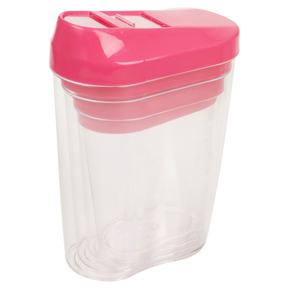 4pc Stacking Nested Food Storage Dispenser + Slide Lid Easy Pour ...