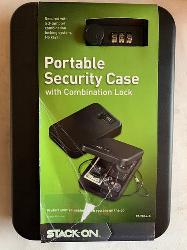 Stack-On PC-95C Portable Security Case Combination Lock, Black Low ...