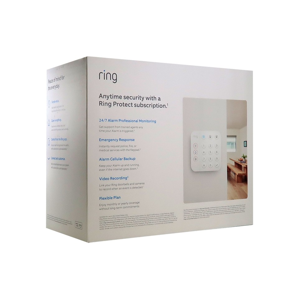 Ring Alarm 14-Piece Home Security Kit – Wireless System, Works with ...