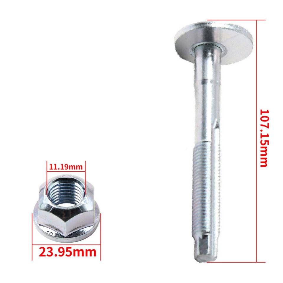 FOR VW Audi Lower Rear Suspension Toe Alignment 2x Eccentric Bolt Nut ...