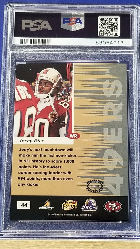 Jerry Rice - 1997 Pinnacle Inscriptions Challenge Collection PSA 9 | eBay
