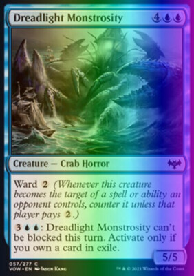 MTG Dreadlight Monstrosity (57/596) Innistrad Crimson Vow LP FOIL | eBay