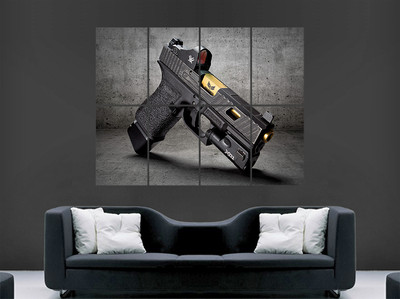 GLOCK 19 PISTOL GUN POSTER GIANT WALL ART PICTURE PRINT LARGE HUGE ...