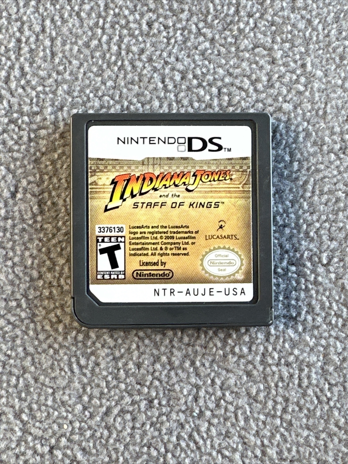 Indiana Jones and the Staff of Kings (Nintendo DS, 2009) Cartridge ONLY ...