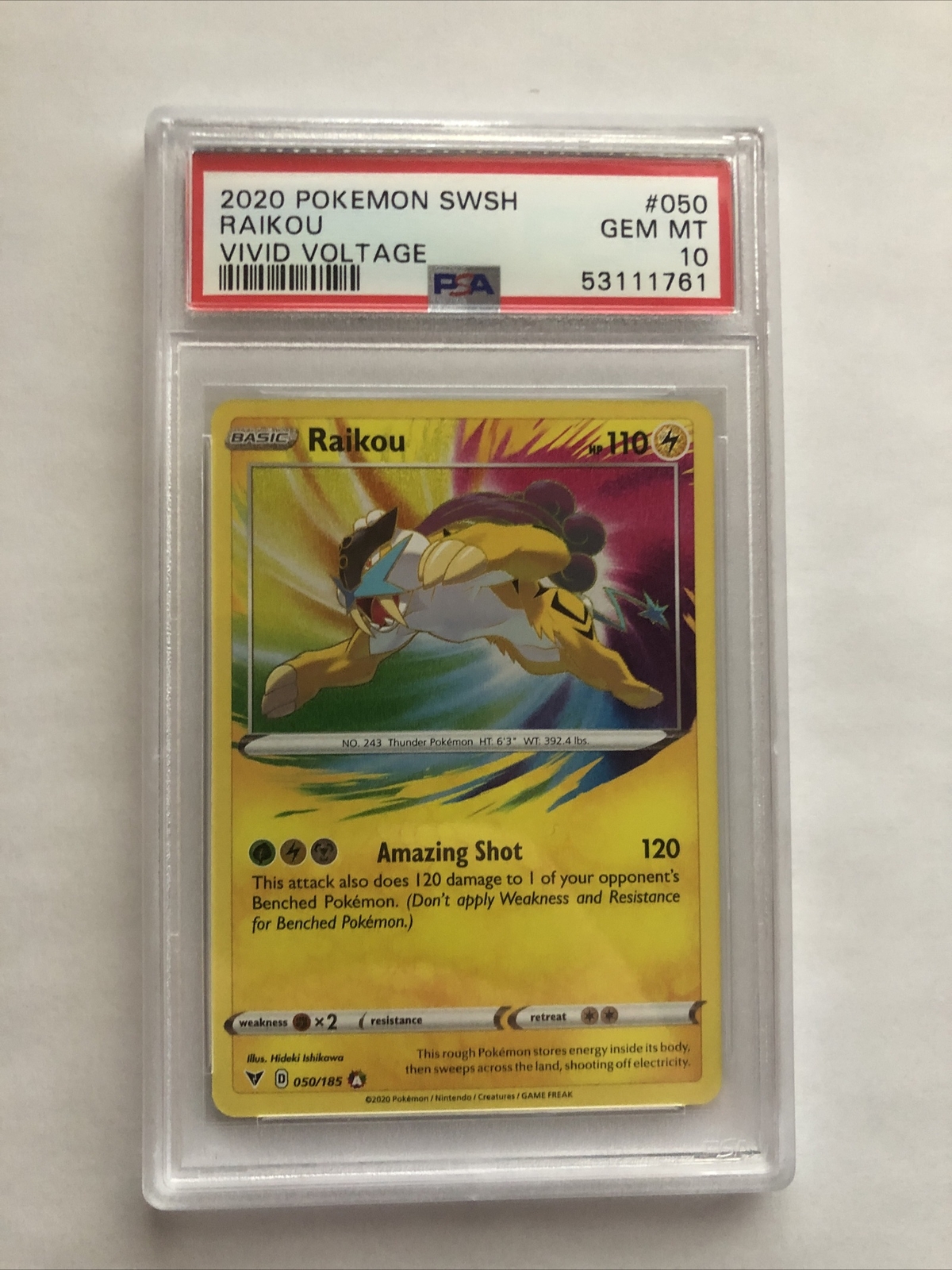 vivid voltage amazing rare raikou psa 10 | eBay