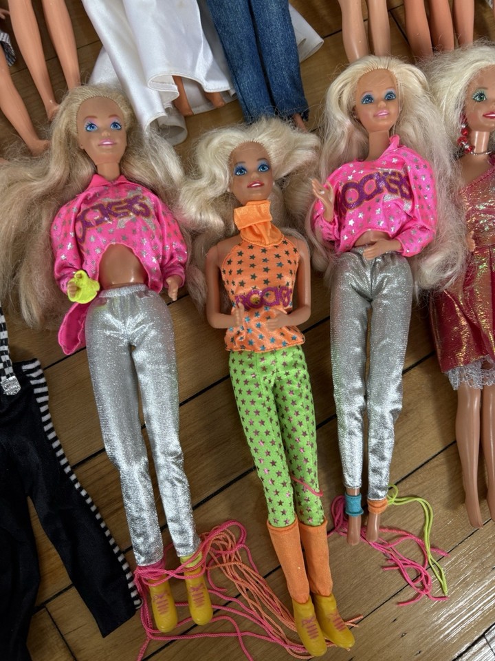 Large Lot Of Vintage Barbies 1980-2002 Ken Skipper Kelly Babies ...