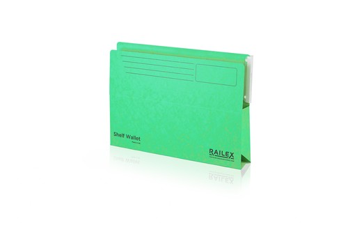 Railex Shelf Wallet SW5 A4 Foolscap 350gsm Document Filing Storage ...