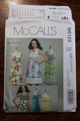 McCall's M6123 Kay Whitt Design Top-Tunics & Dress Pattern Sz: 4-12 UC ...