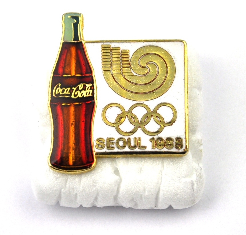 Coca-Cola Coke USA Lapel Pin Button Badge Anstecknadel - Flasche Seoul ...