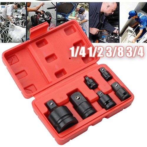 6PCS Impact Socket Adaptor Set Ratchet Drive Increaser Reducer ...