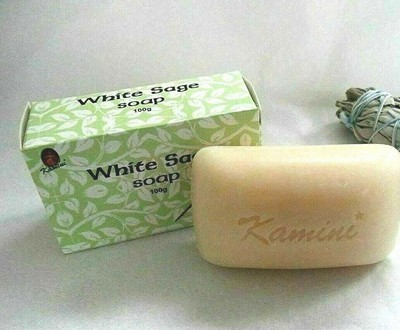 5 x Bars White Sage Kamini Soap Vegan Vegetable Based Soap Cakes ...
