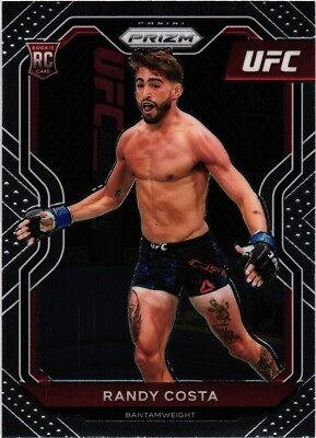 2021 Prizm UFC Debut Edition MMA 89 Randy Costa Base Card RC Rookie ...