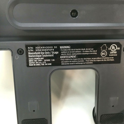 Shark RV2001 / WD RV2000WD RV2001DRUS RV2001WRUS CHARGING DOCK BASE ...