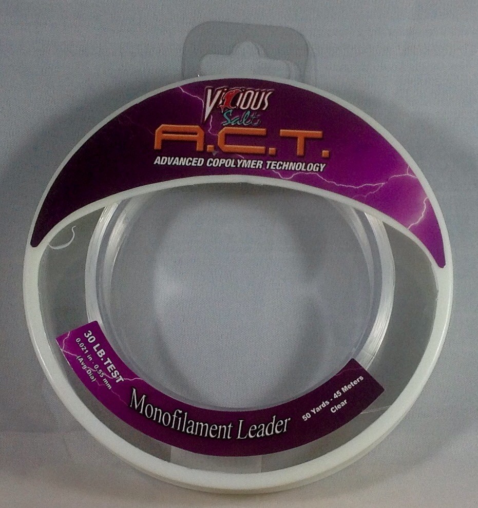 Vicious Advanced Copolymer Technology Monofilament Leader 30 Lb Test ...