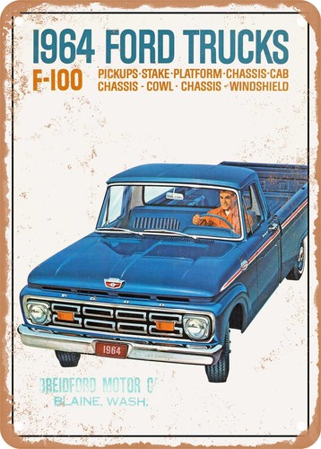 METAL SIGN - 1964 F-100 Trucks Vintage Ad | eBay