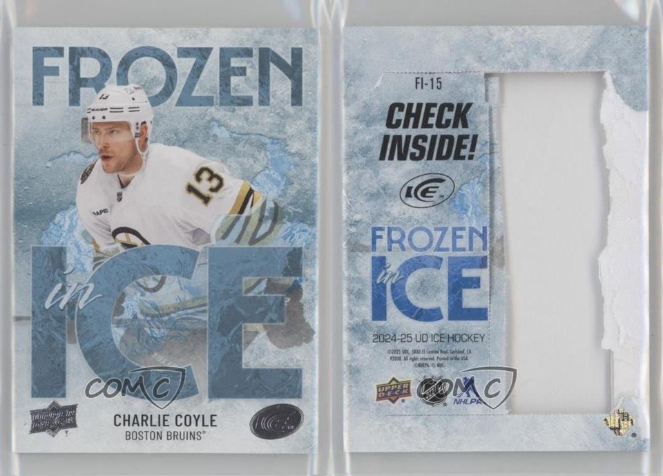 2024-25 Upper Deck Ice Frozen In Ice Ripped Charlie Coyle #FI-15 03uh ...