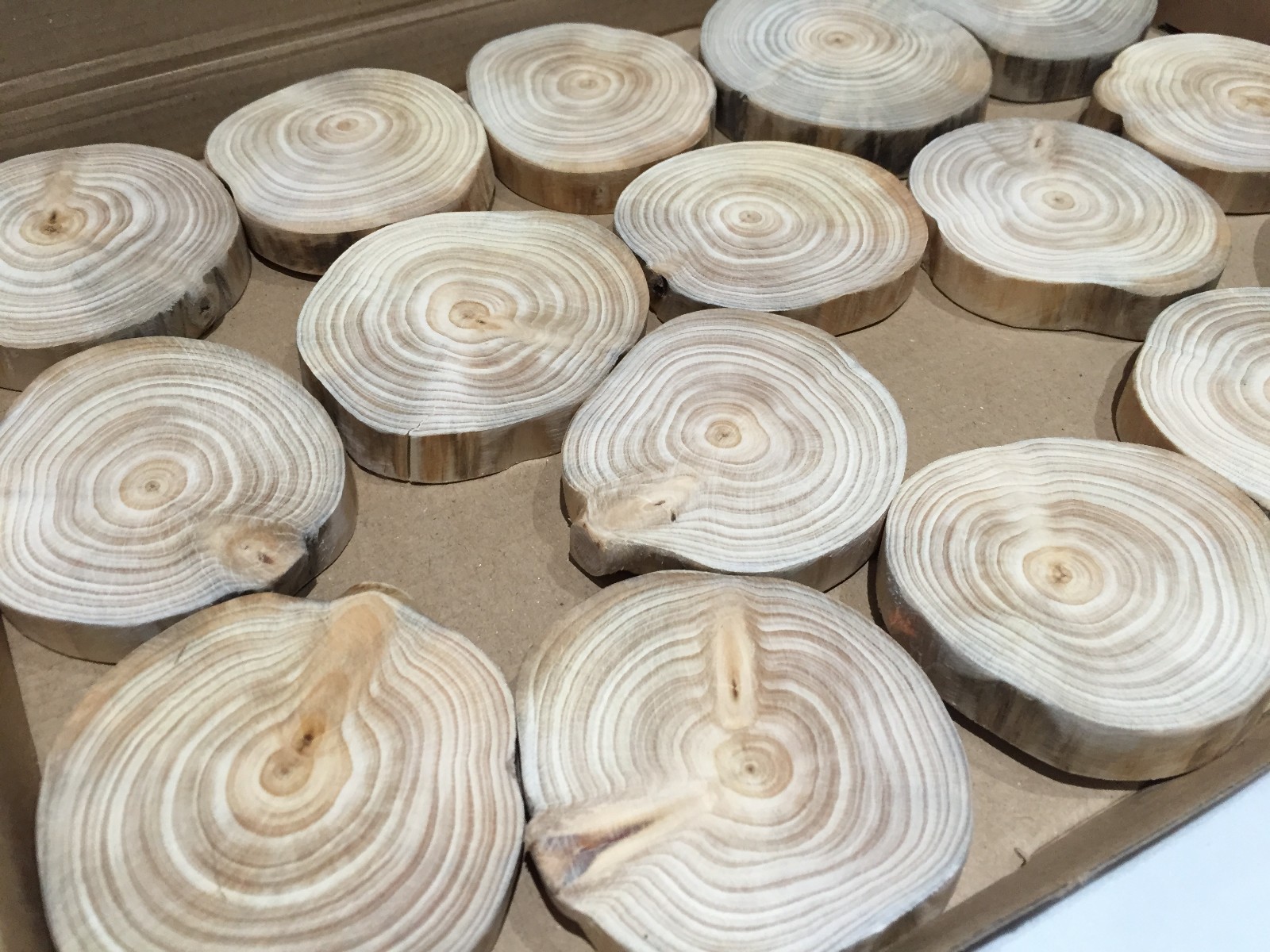 Wood Log Slices Discs DIY Craft Rustic Wedding Pyrography Coasters - UK ...