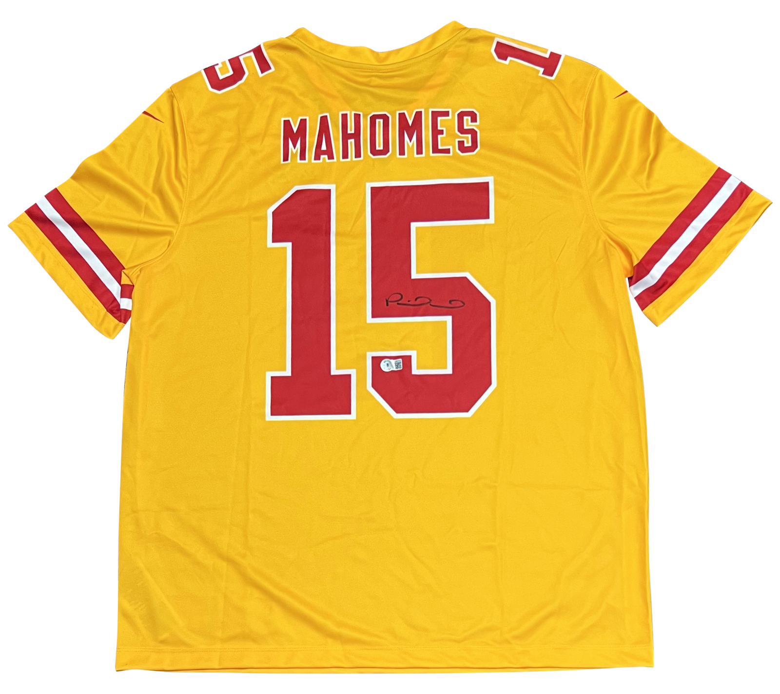 PATRICK MAHOMES SIGNED KANSAS CITY CHIEFS #15 NIKE INVERTED COLORS ...