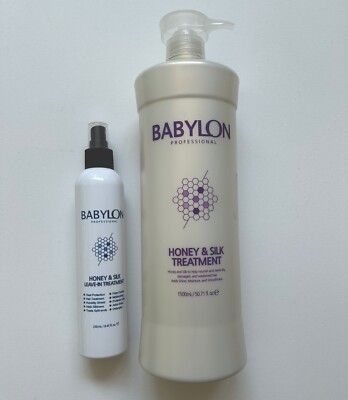 Babylon Professional Honey & Silk Treatment & Leave in Treatment 8.5/50 ...