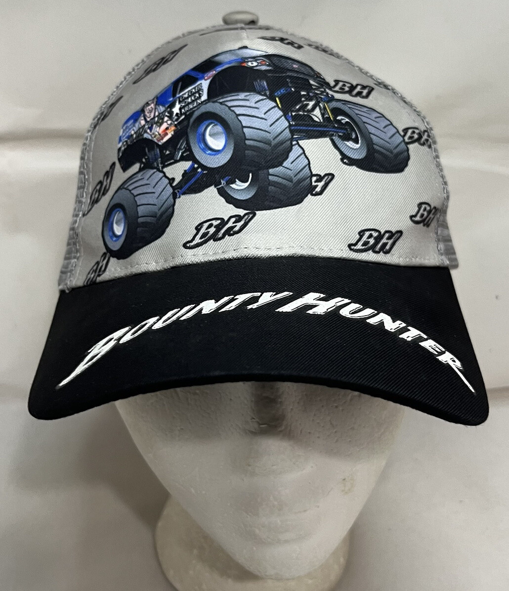 Bounty Hunter Monster Jam Truck Mesh Trucker Hat Chec… - Gem