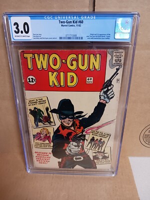 Two-Gun Kid #60 Origin & 1st Appearance of new Two-Gun Kid CGC Graded 3 ...