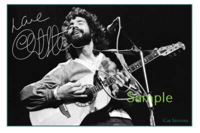 Cat Stevens large autograph signed 12x18 inch photograph poster - Top ...