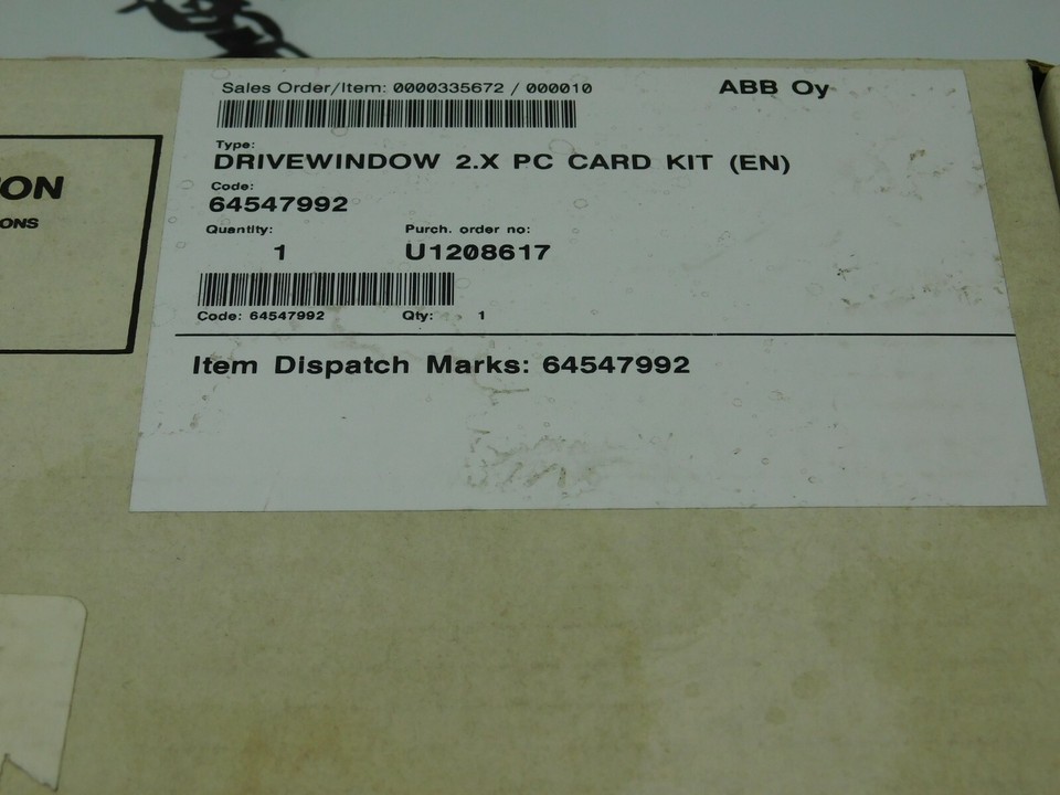 ABB DRIVEWINDOW 2.X 64547992 PC Card Kit | eBay