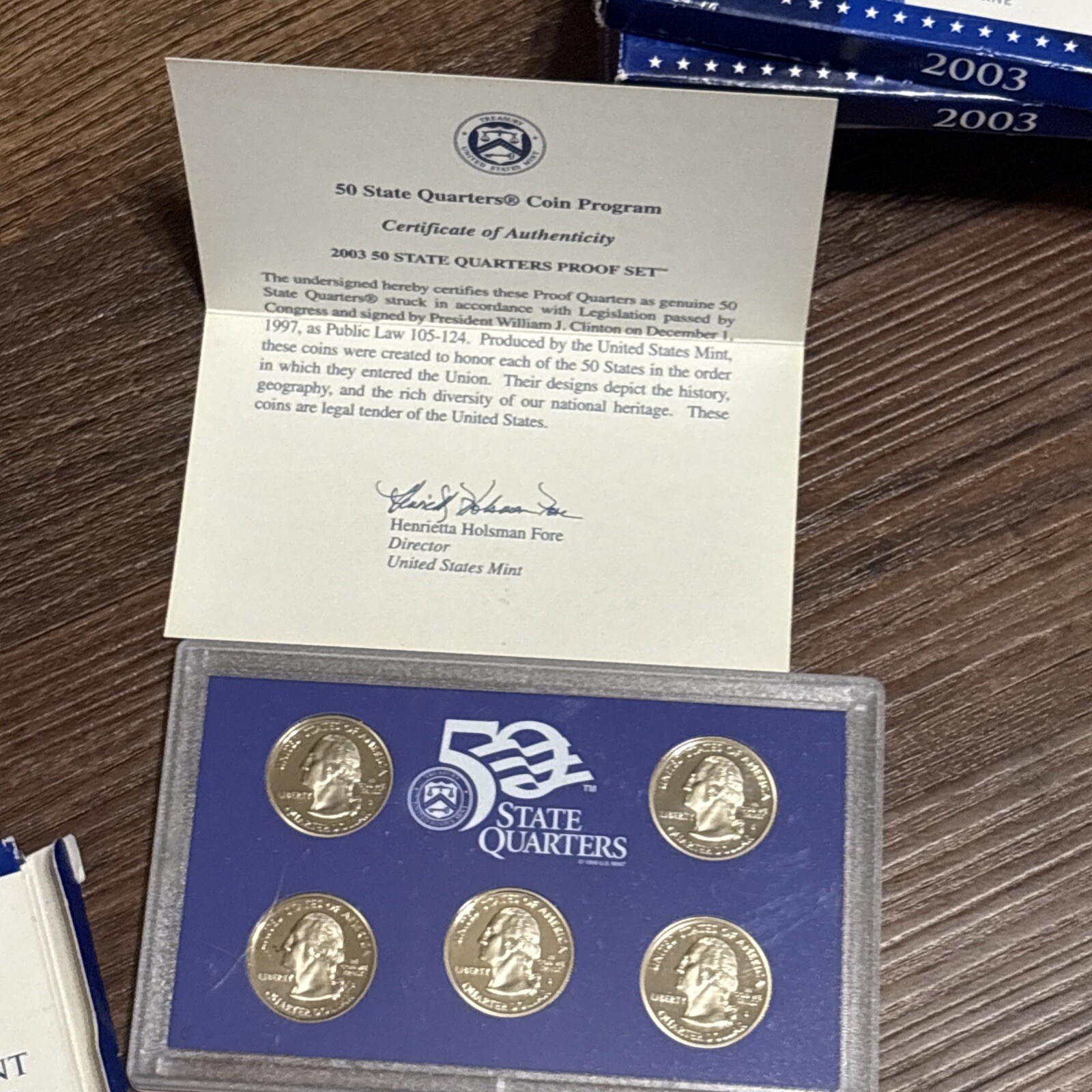 LOT OF SEVEN 2003 United States Mint 50 State Quarters Proof Sets | eBay