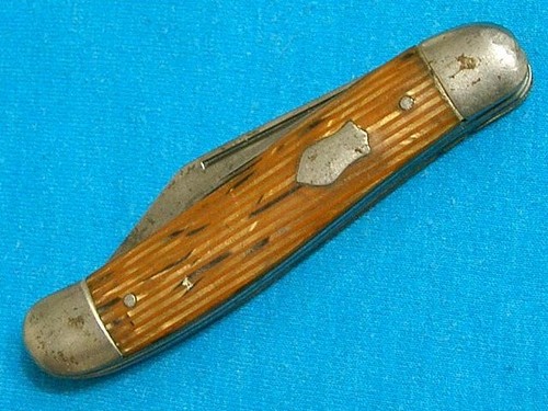 VINTAGE 1945-59 IMPERIAL PROV USA STRIPED SERPENTINE JACK KNIFE KNIVES ...