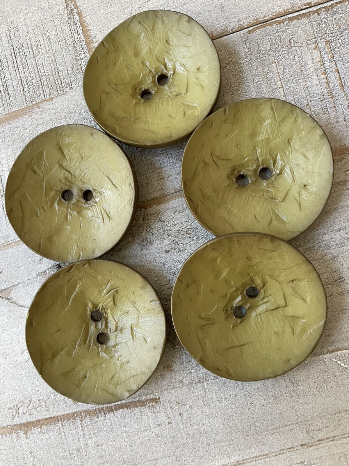 DILL BUTTONS #410037 FASHION--2 HOLE--60mm Olive - 6 PIECES | eBay