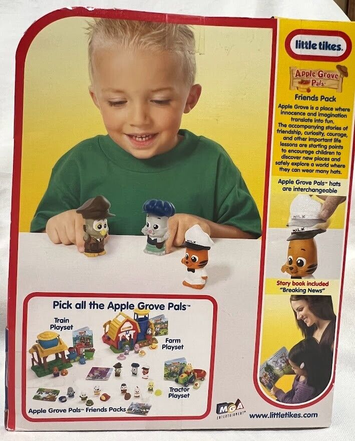 Little Tikes Apple Grove Pals Friends Pack with breaking News Book NEW ...